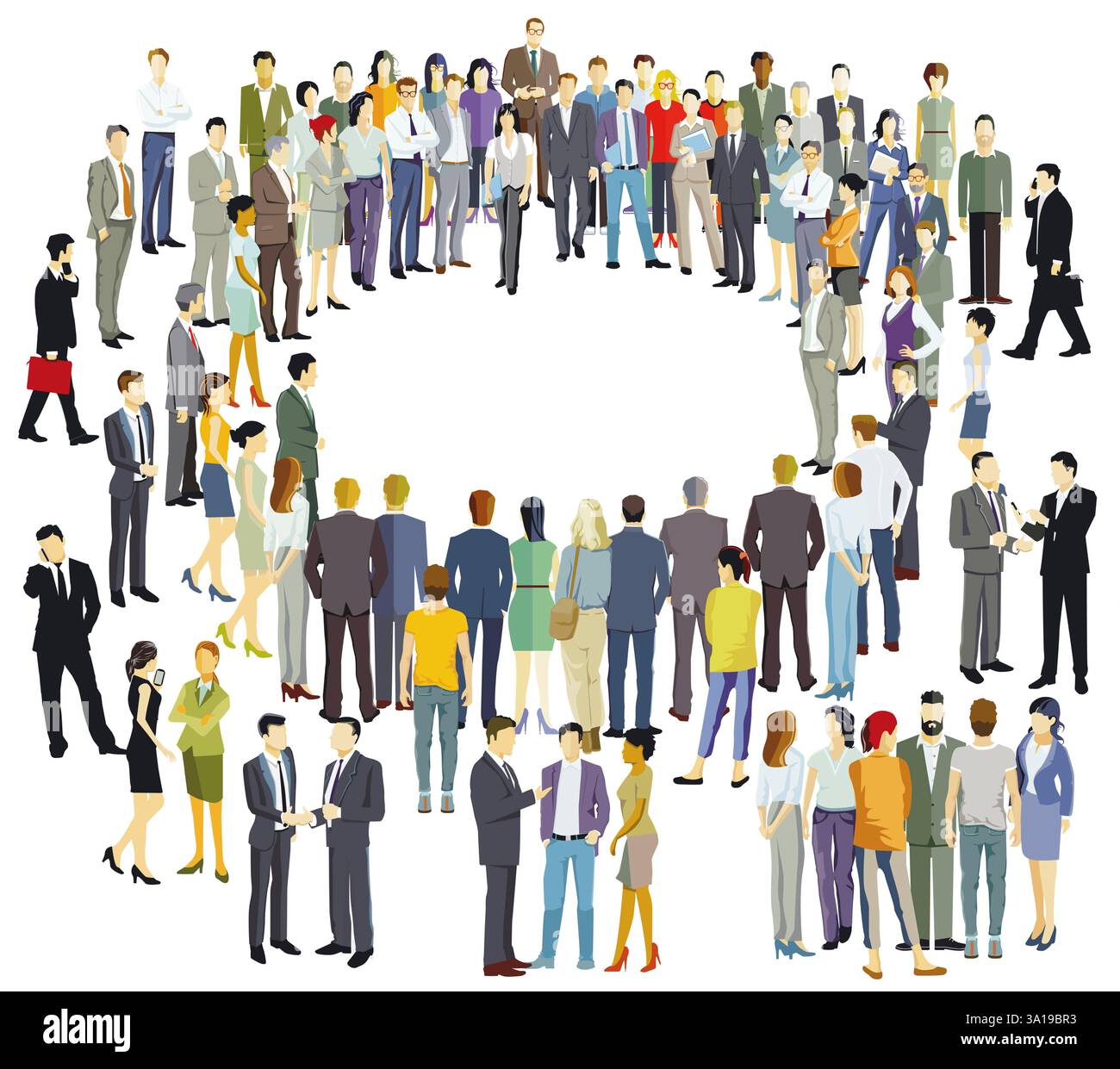Family group celebrate together Cut Out Stock Images & Pictures - Alamy