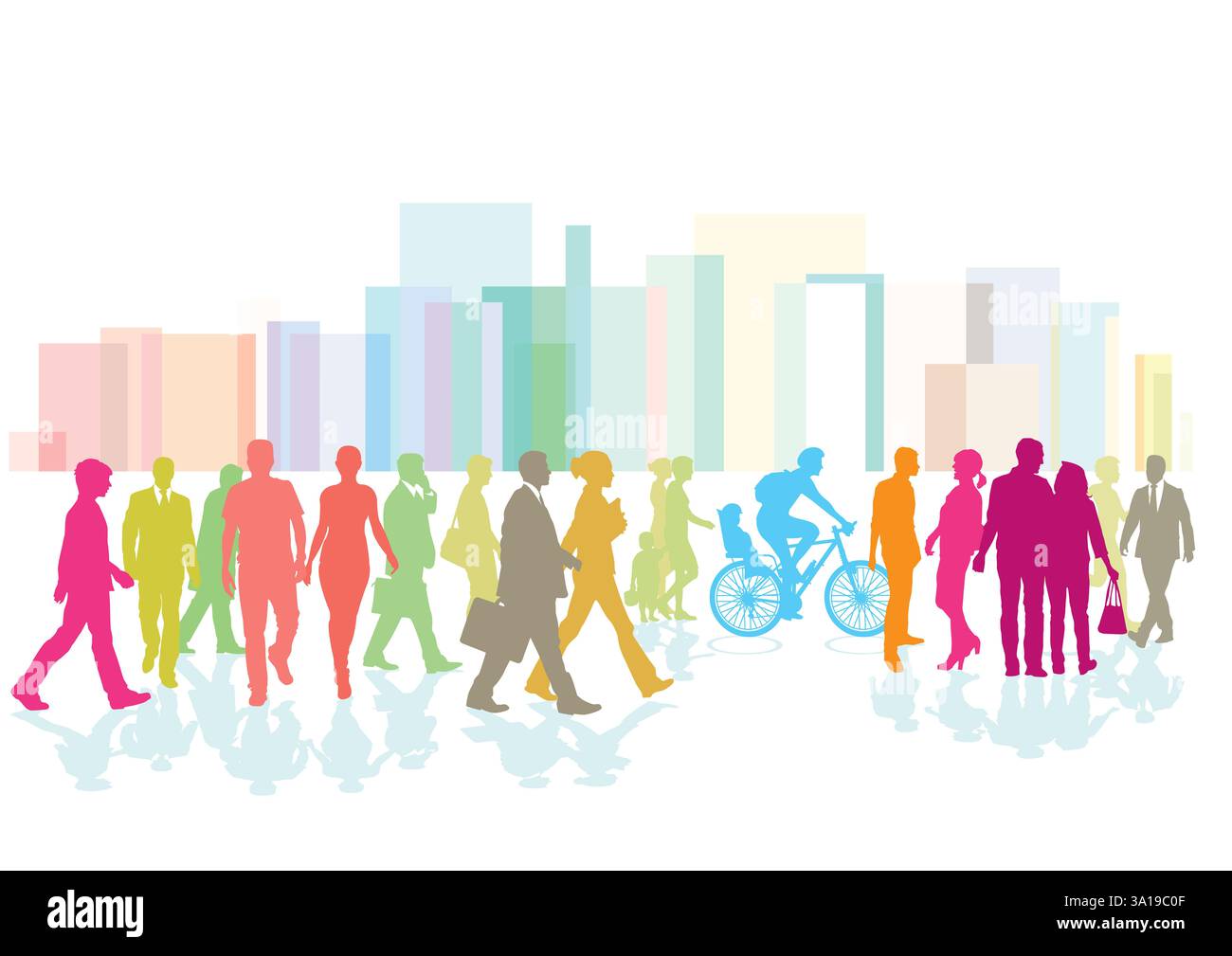 On the street city town Cut Out Stock Images & Pictures - Alamy