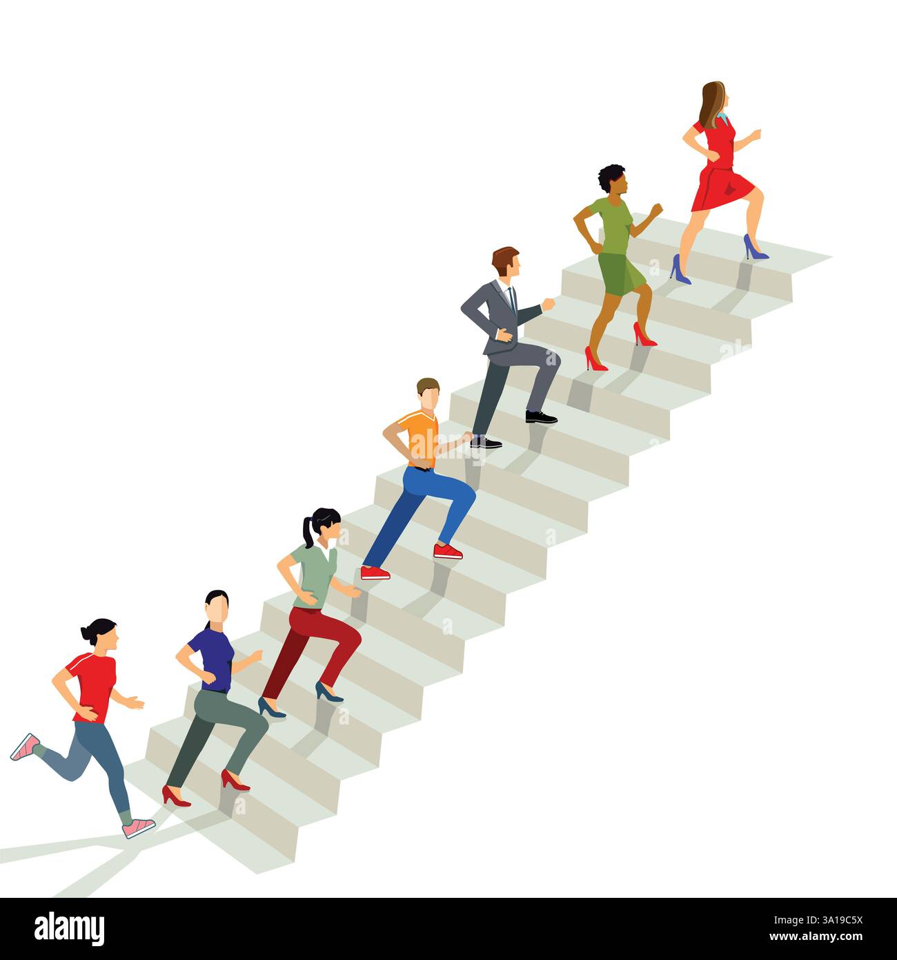 Successful career advancement Stock Photo - Alamy