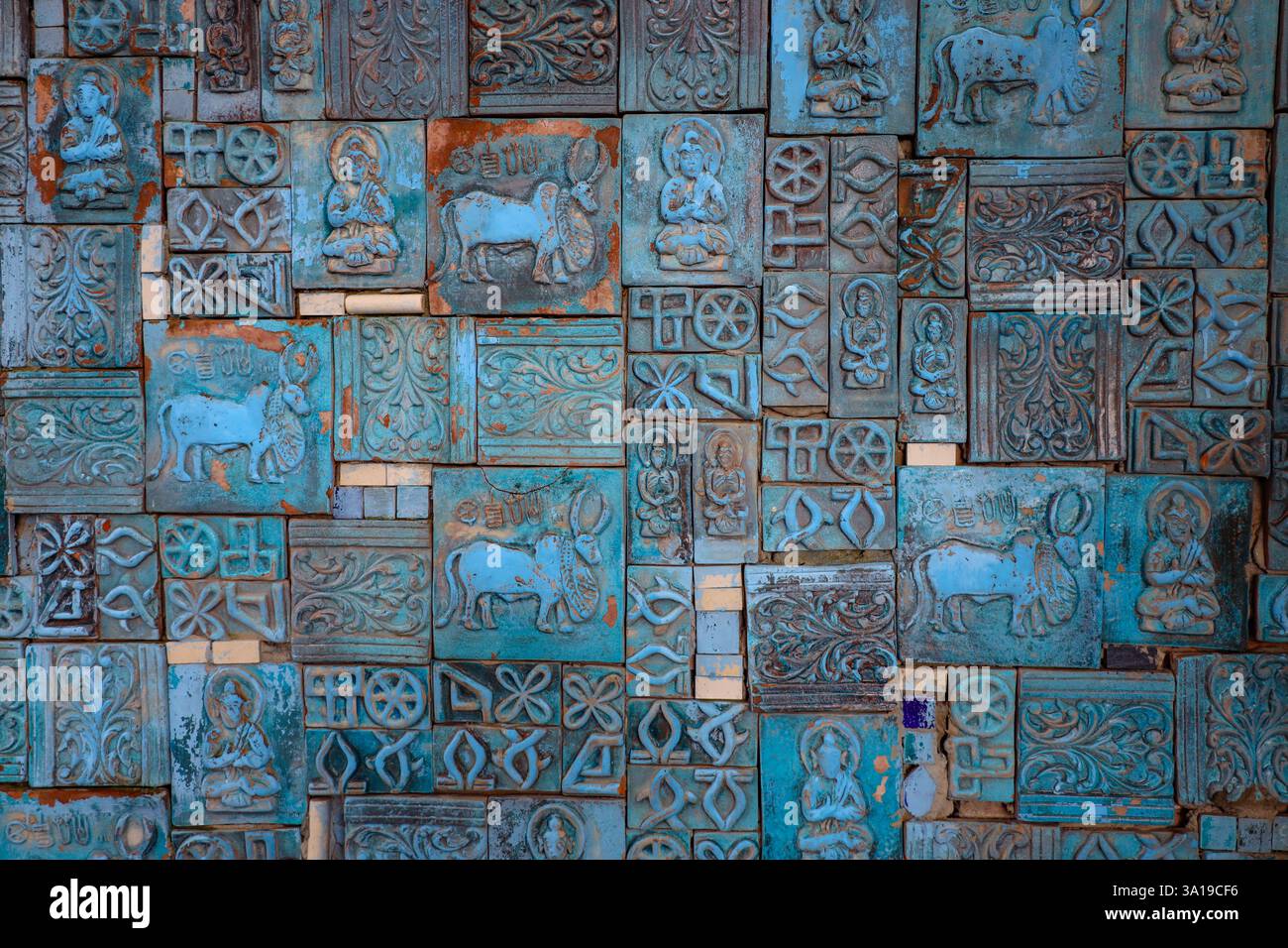 Tile work from the Indus Valley Civilization, showcasing the artistic ...
