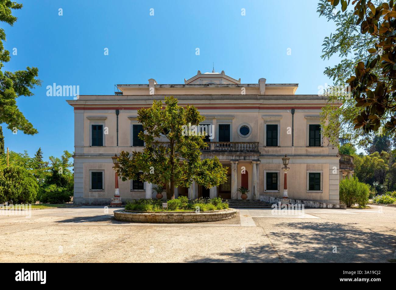 Mon Repos Castle in Kerkyra, Corfu Stock Photo - Alamy