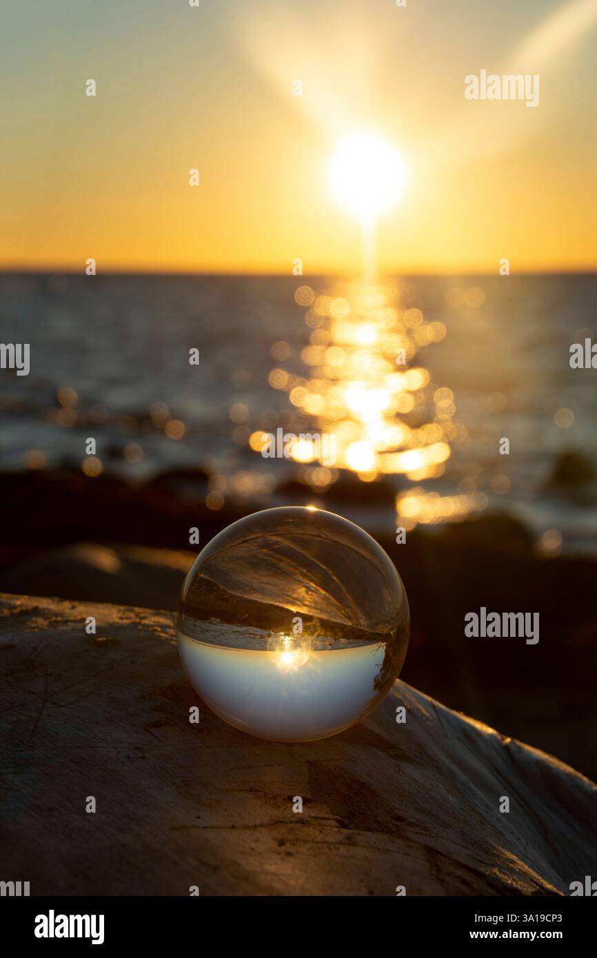 Crystal ball sunset beach scenery hi-res stock photography and images ...