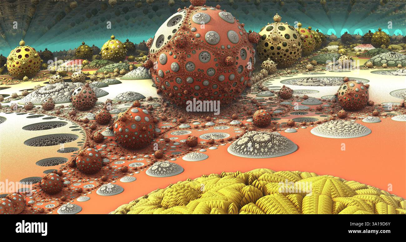 Surface virus planet under alien hi-res stock photography and images ...