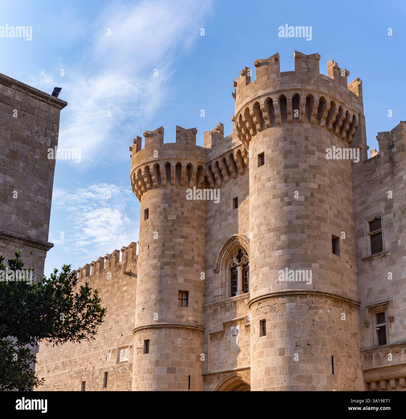 A picture of the Palace of the Grand Master of the Knights of Rhodes ...