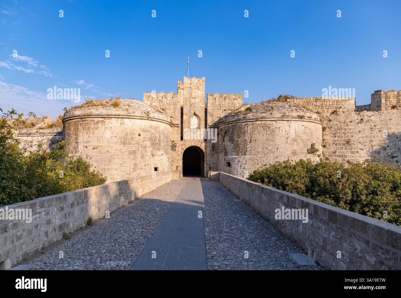 A picture of the D'Amboise Gate, part of the Medieval Rhodes City Walls ...