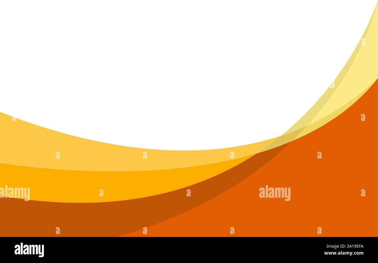 Modern Abstract Template Design Orange Color. Promotional Banner ...