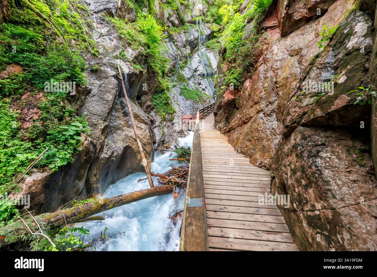 Ramsau, Germany, Wimbachklamm gorge in the Bavarian Alps in Ramsau near ...