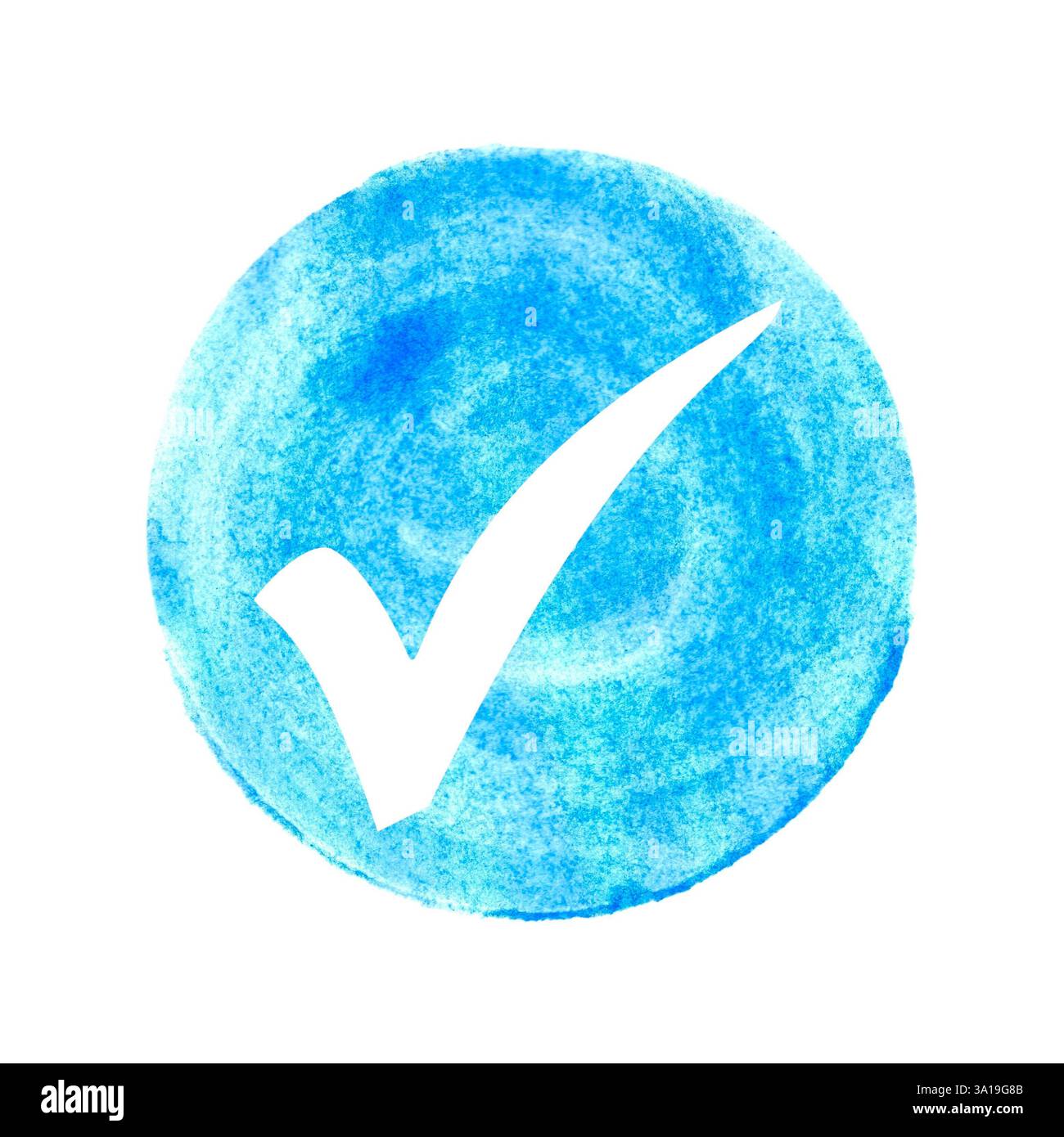 Watercolor pen blue Cut Out Stock Images & Pictures - Alamy