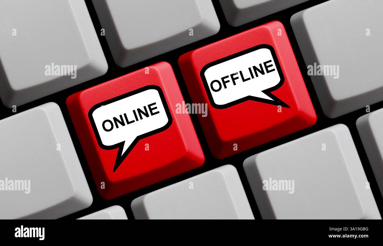Online offline hi-res stock photography and images - Alamy