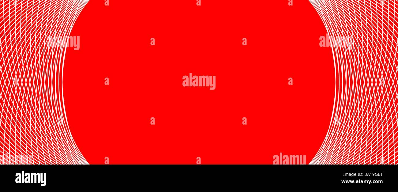 Red wide background with curved white lines Stock Photo - Alamy