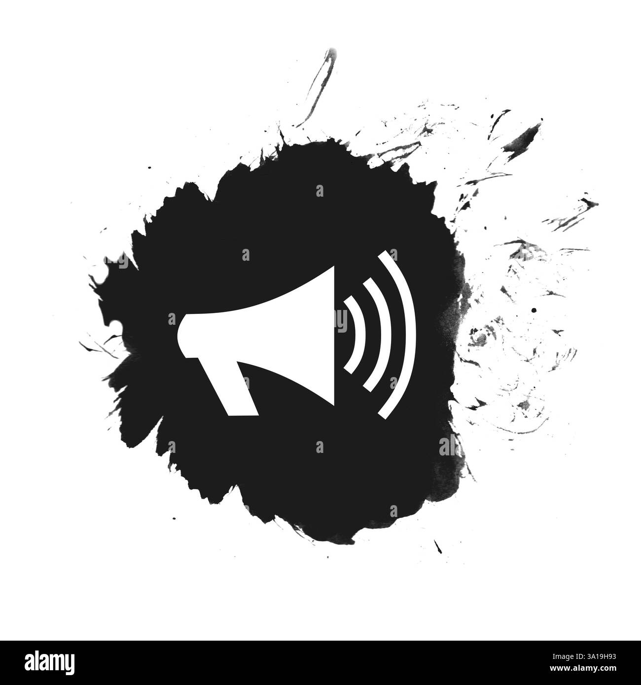 Megafon icon Black and White Stock Photos & Images - Alamy