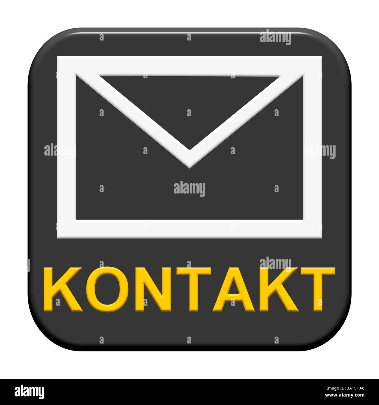Isolated button with letter shows contact Stock Photo - Alamy