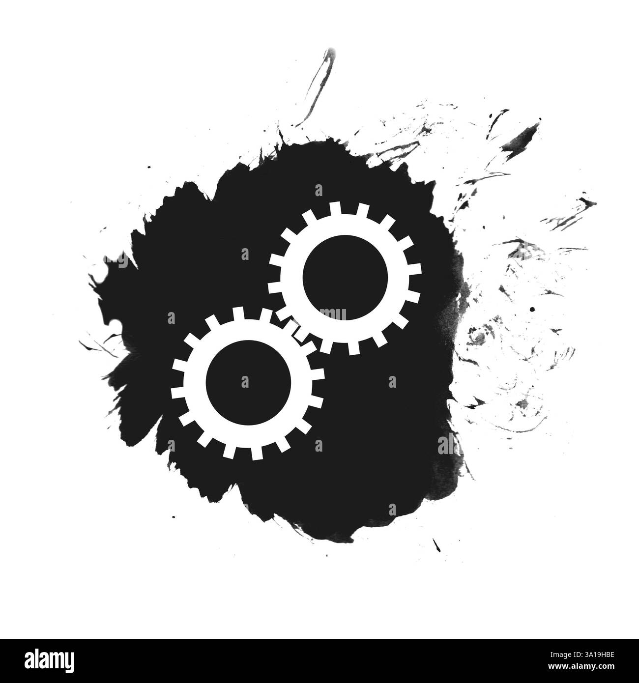 Check mark in gear Cut Out Stock Images & Pictures - Alamy