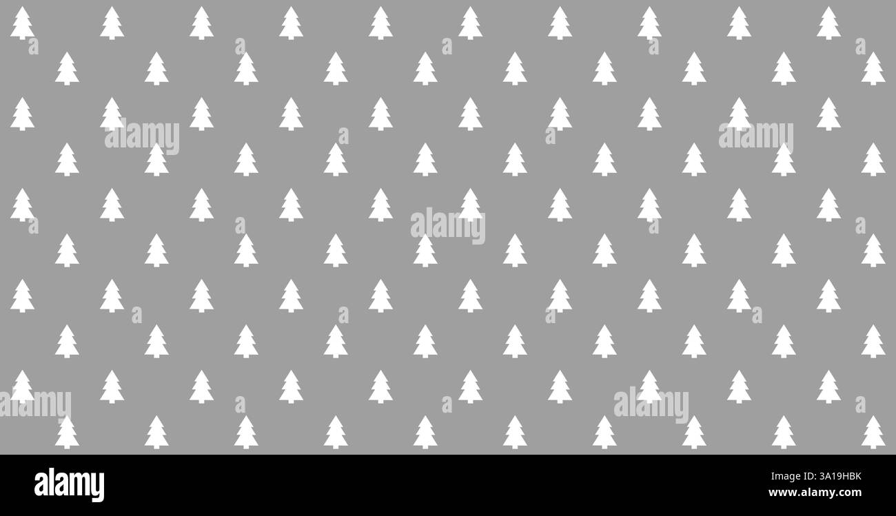 Wide seamless background with fir trees gray Stock Photo - Alamy