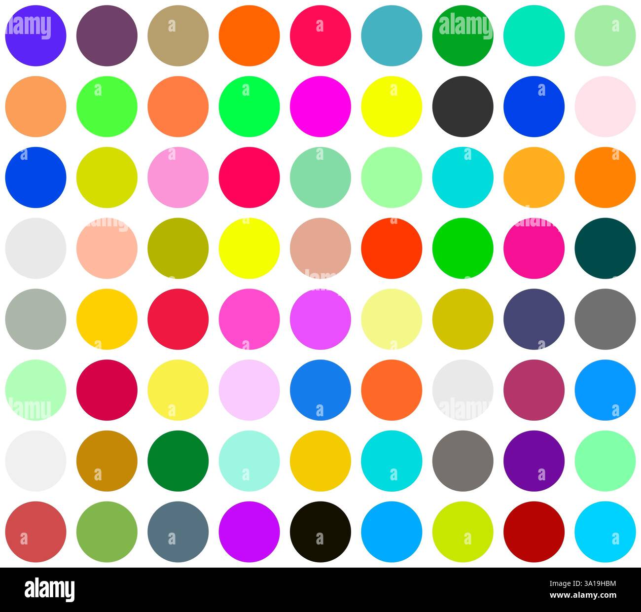 Lots of colorful circles on a white background Stock Photo - Alamy