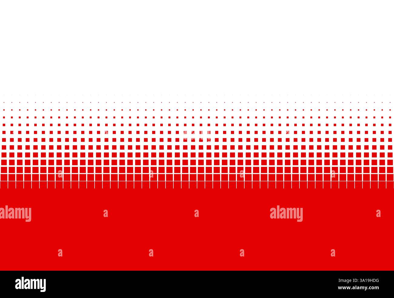 Smooth gradient from red to white with transition from boxes Stock ...