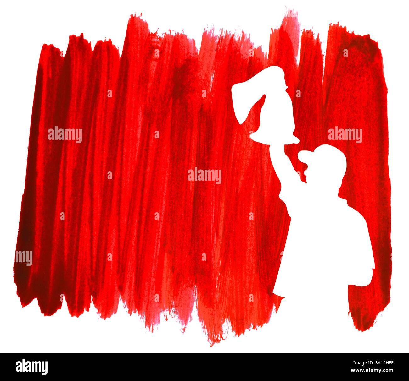 Red fans stadium Cut Out Stock Images & Pictures - Alamy