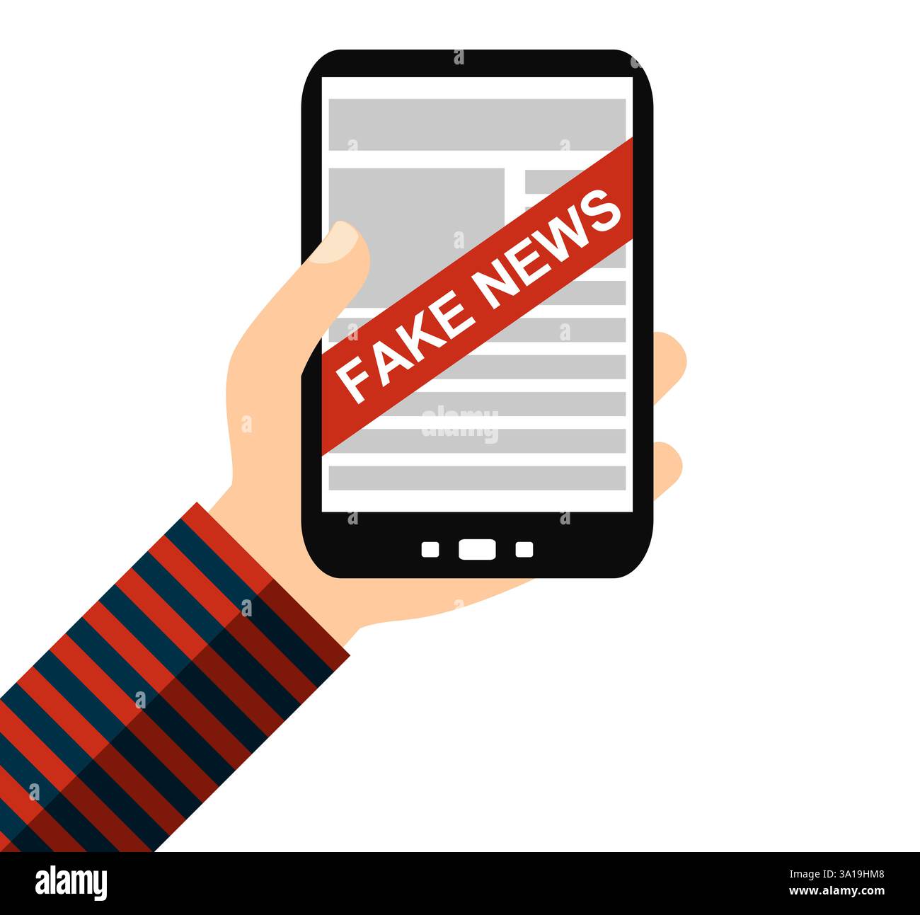 Tablet fake news icon hi-res stock photography and images - Alamy