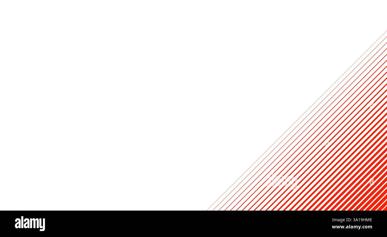 Blank white card with diagonal color gradient in the corner made of ...