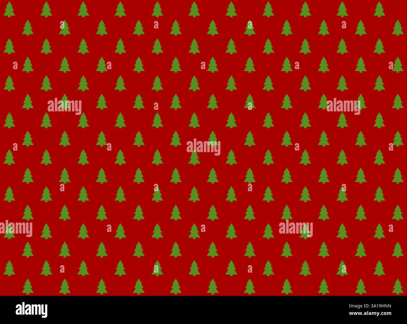 Red background with seamless green fir trees Stock Photo - Alamy