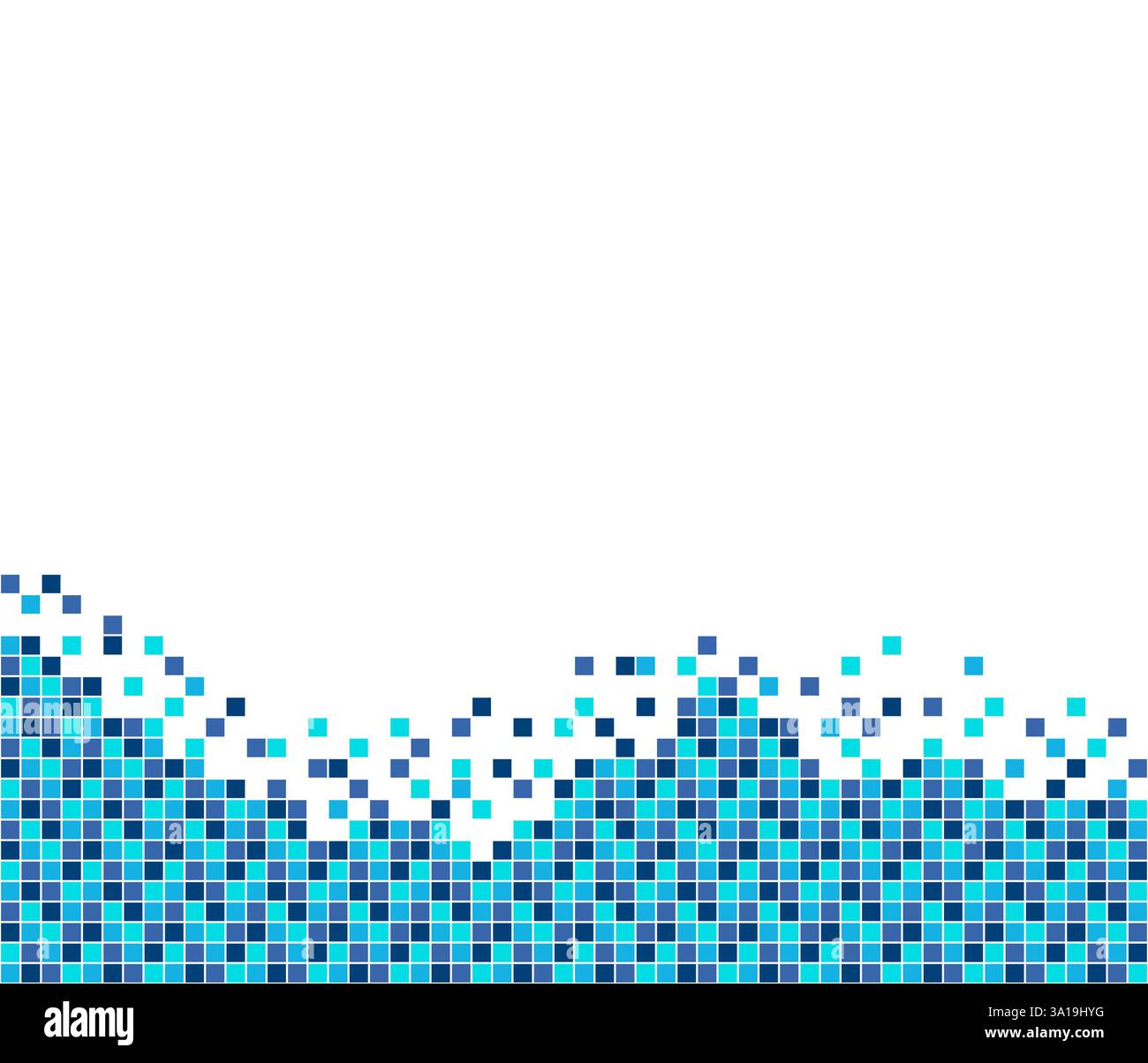 Edge of uneven light blue turquoise boxes as background Stock Photo - Alamy