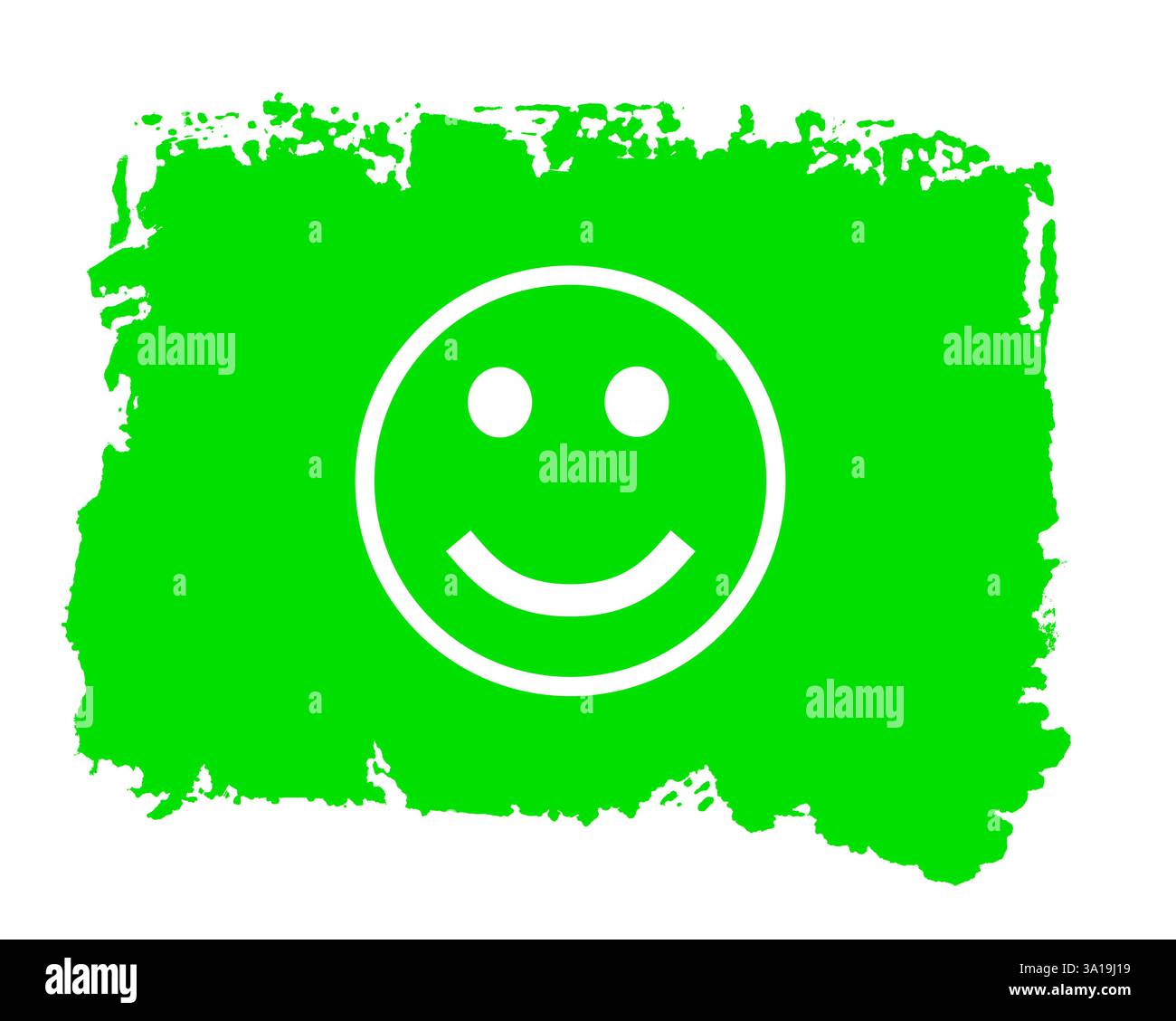 Icon with face as a symbol for good mood, positive feedback or ...
