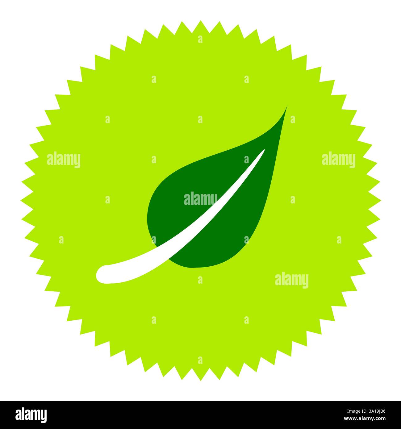 Recycle symbol on leaf Cut Out Stock Images & Pictures - Alamy
