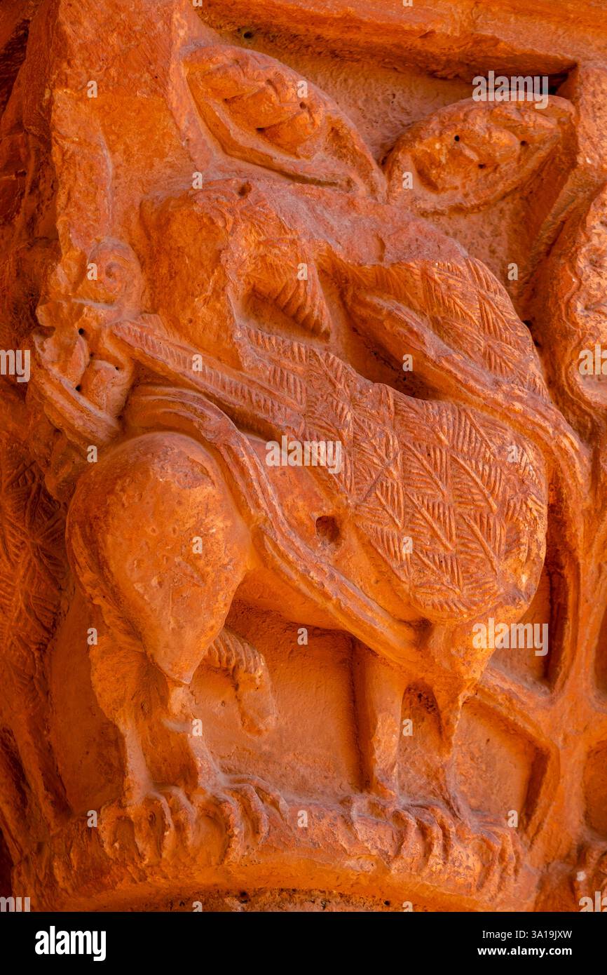 Mythological animal, Romanesque hermitage of Santa Maria de Tiermes ...