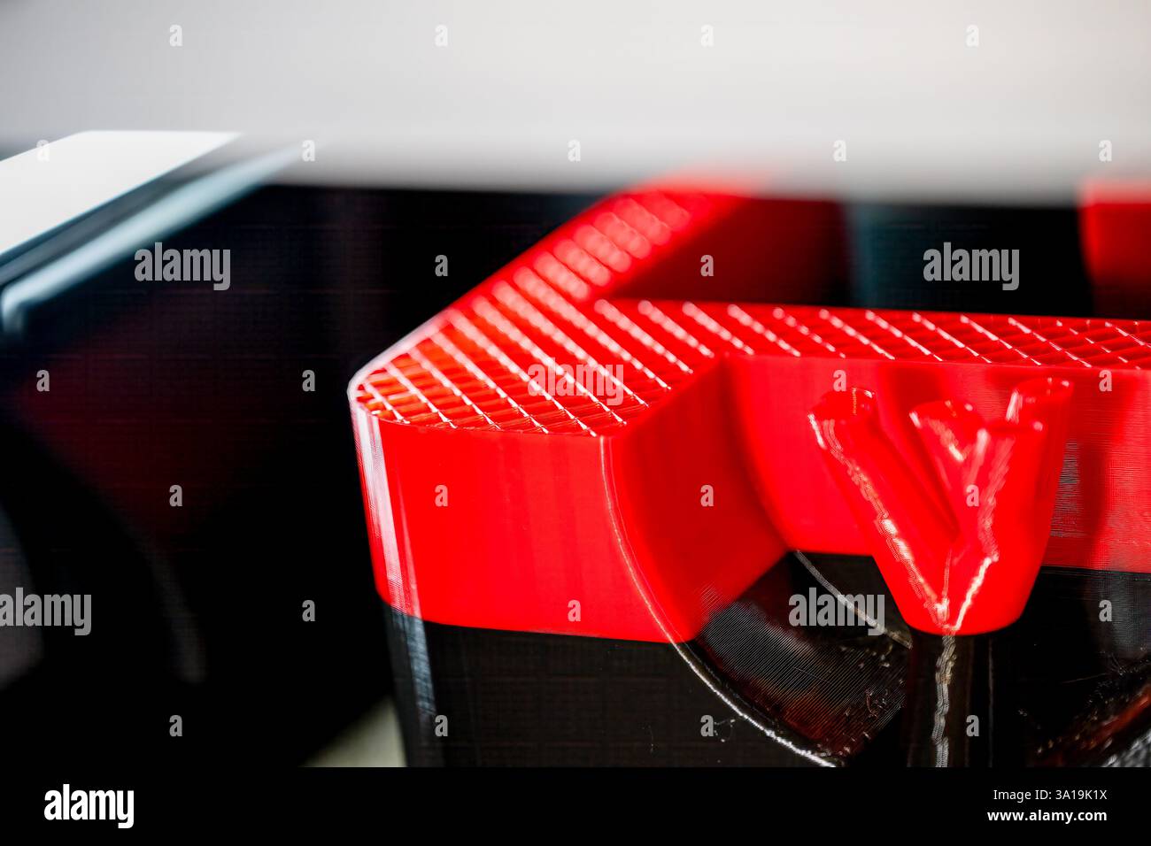3D printed model with 15 percent lattice infill for structural support ...
