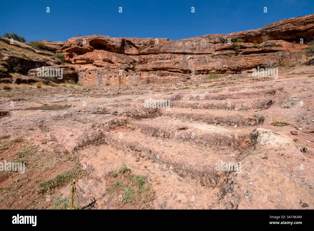 Roman residential building, archaeological site of Tiermes, Soria ...