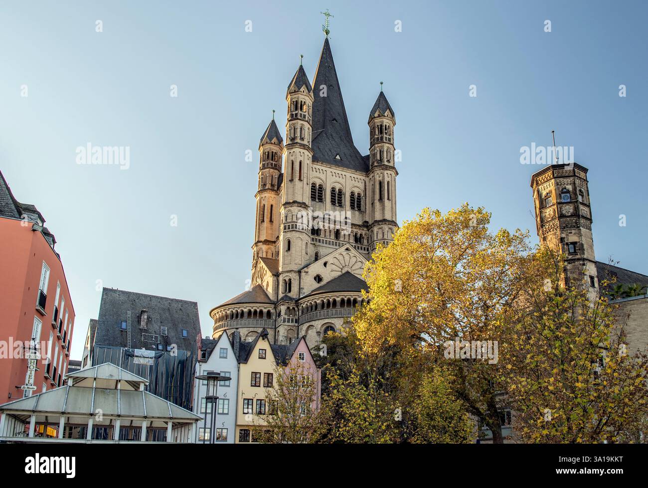 Grand St. Martin in Cologne's old town Stock Photo - Alamy