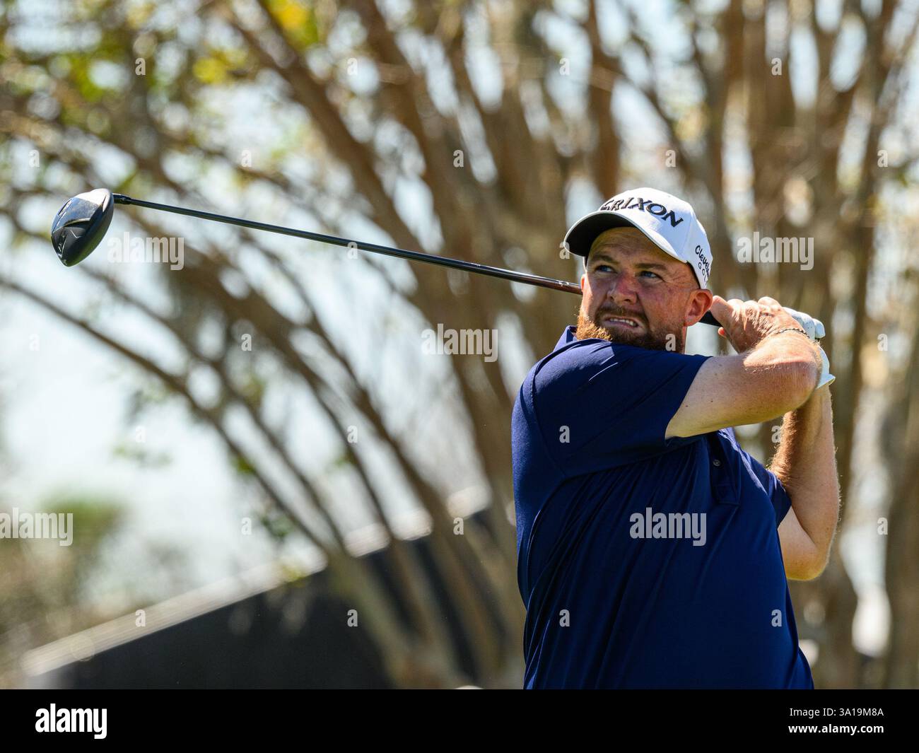 Orlando, FL, USA. 7th Mar, 2025. Shane Lowry of Ireland on the 10th tee ...