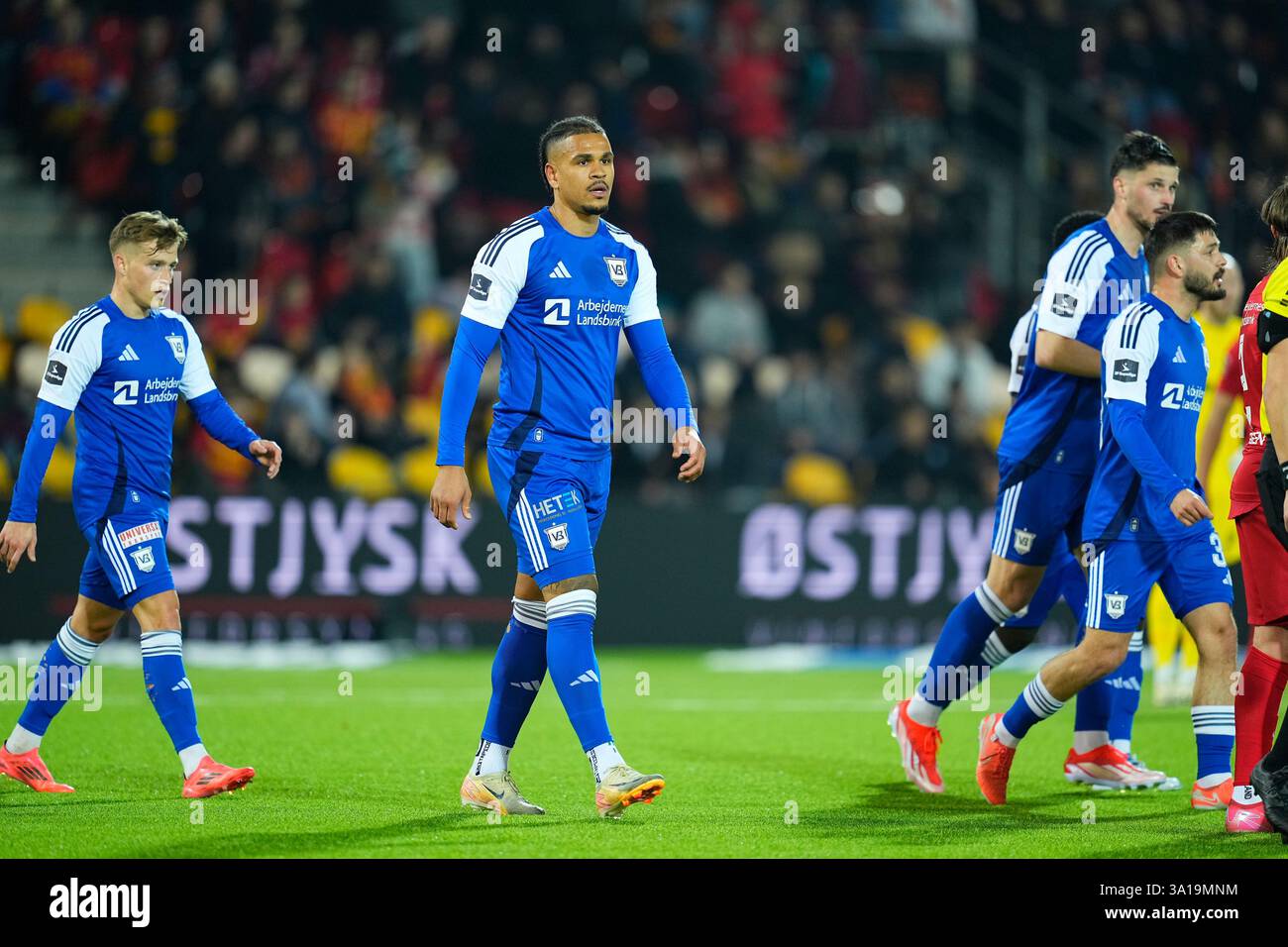 Farum, Denmark. 07th Mar, 2025. Superligakampen mellem FC Nordsjaelland ...