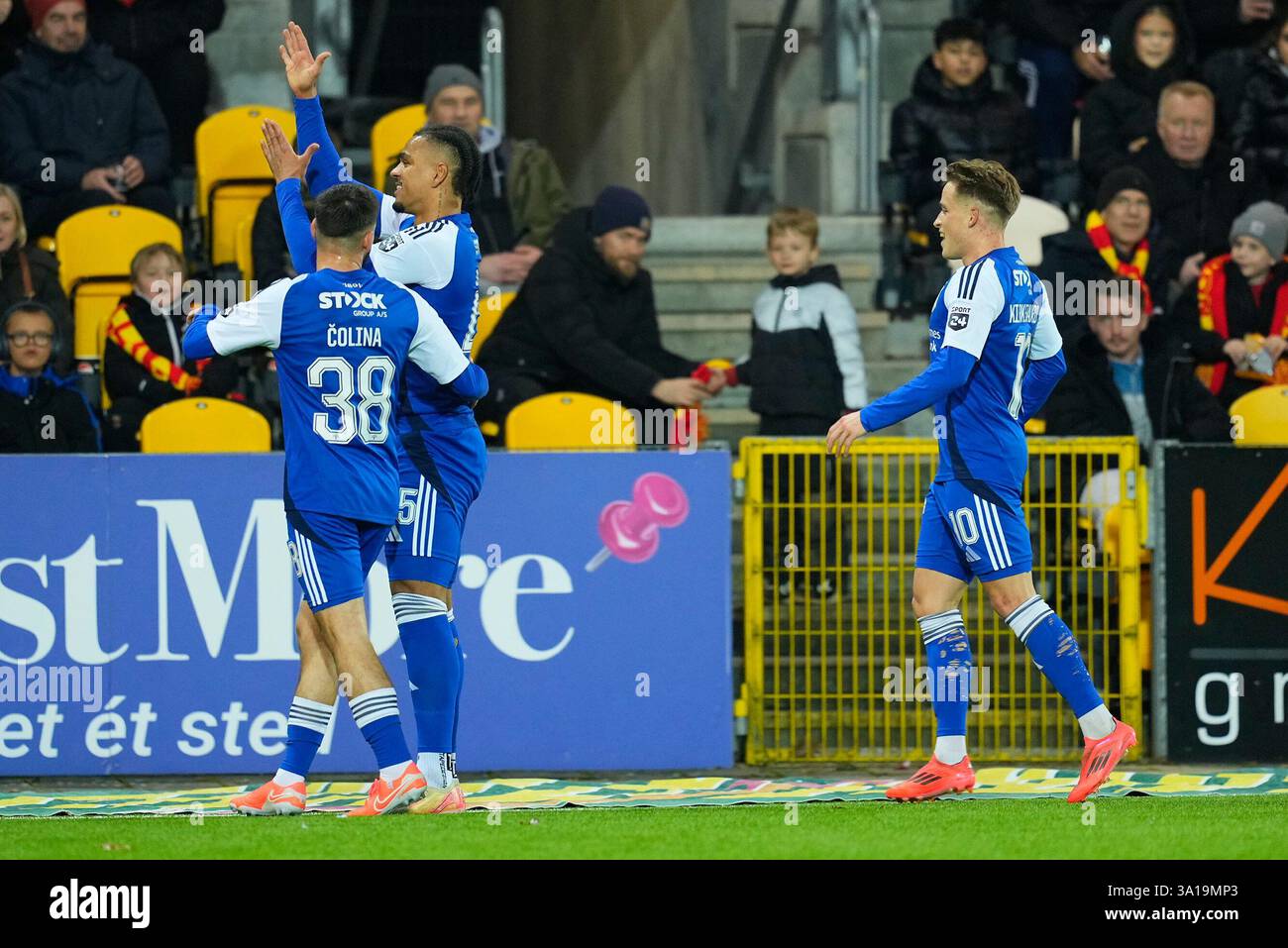 Farum, Denmark. 07th Mar, 2025. Superligakampen mellem FC Nordsjaelland ...