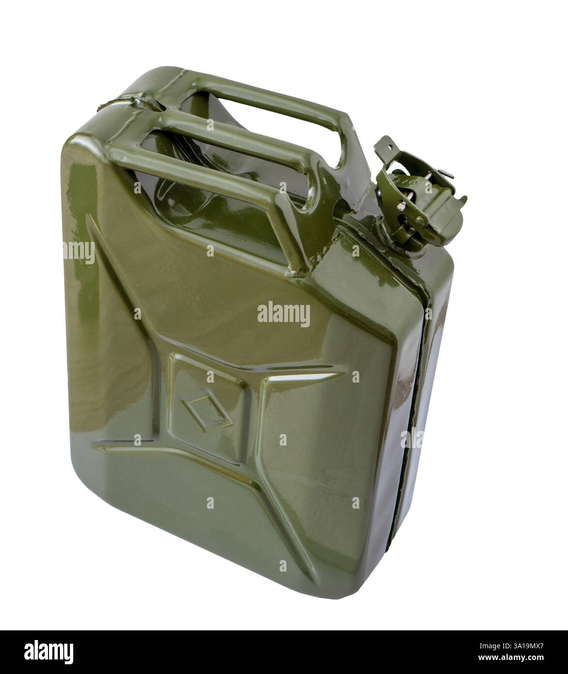 Jerry Can for Fuel Storage isolated on white background Stock Photo - Alamy