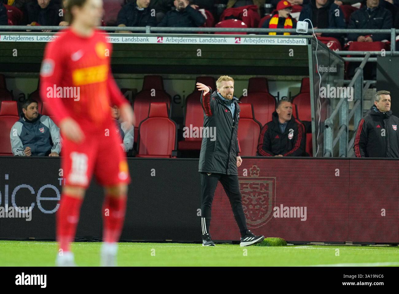 Farum, Denmark. 07th Mar, 2025. Superligakampen mellem FC Nordsjaelland ...