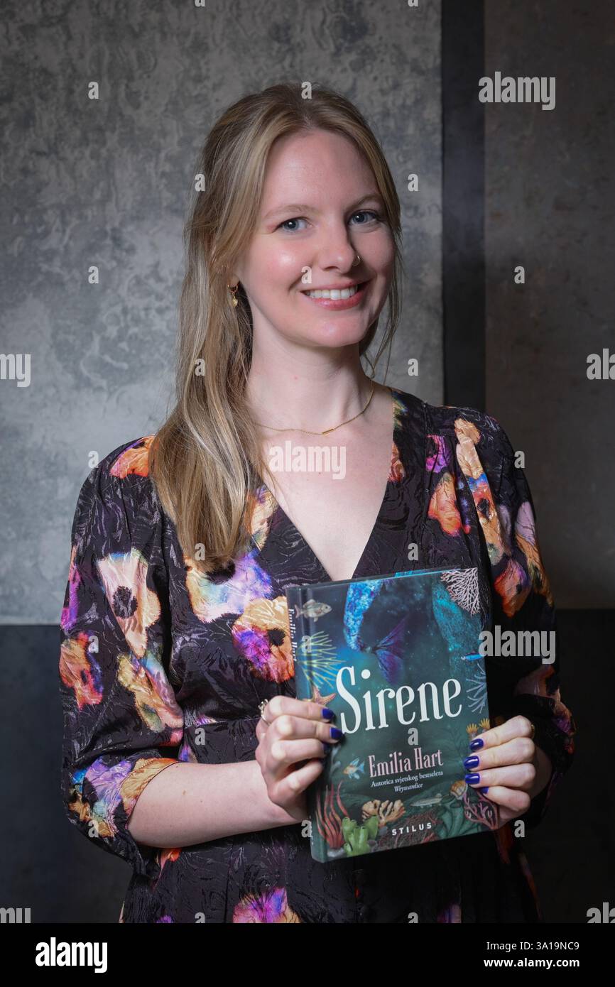 Zagreb, Hrvatska. 07th Mar, 2025. Writer Emilia Hart promoted her new ...