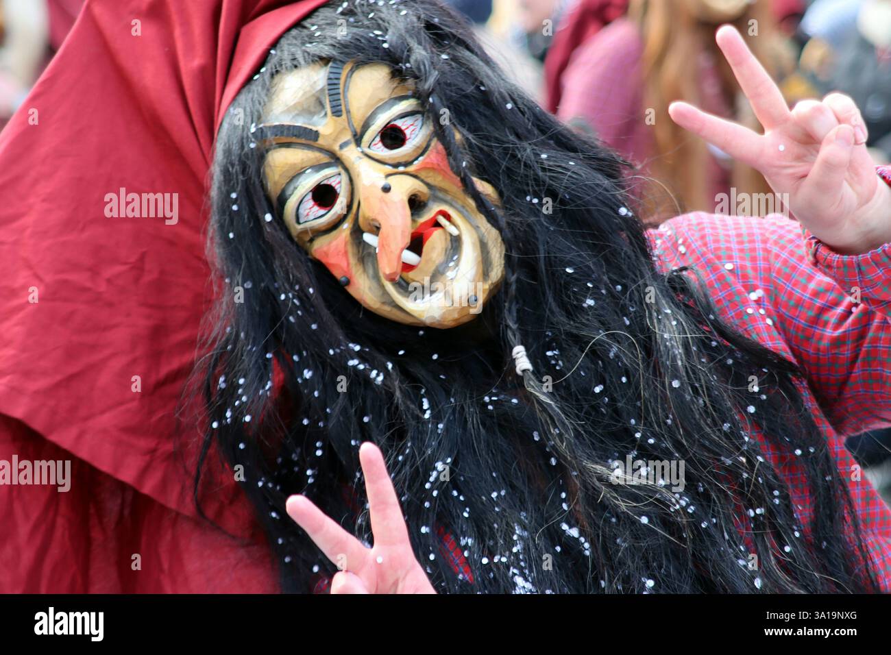 Large Swabian-Alemannic carnival parade Stock Photo - Alamy