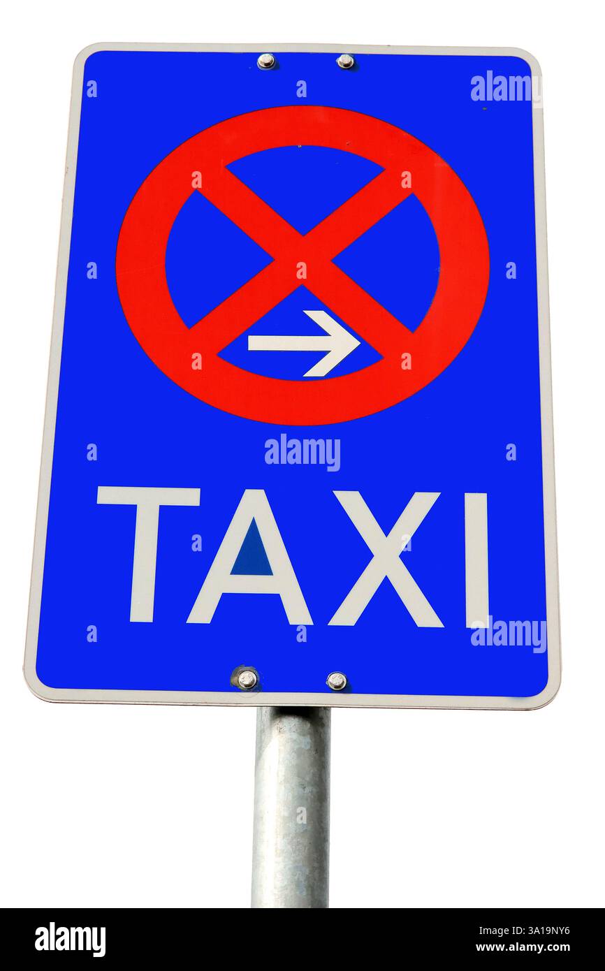 Cab traffic sign Stock Photo - Alamy