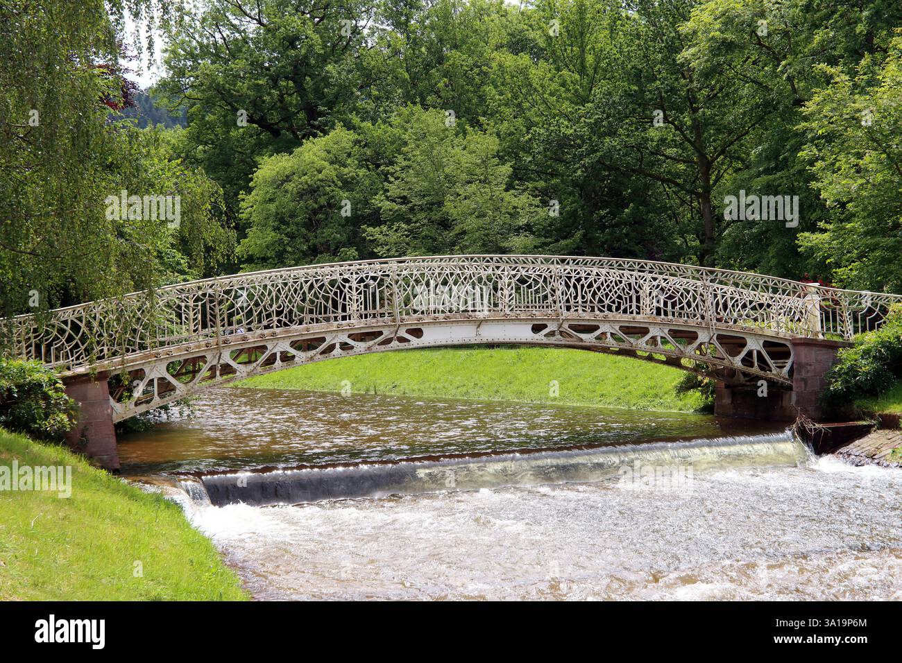 Arched bridge over the Oos in Baden-Baden Stock Photo - Alamy