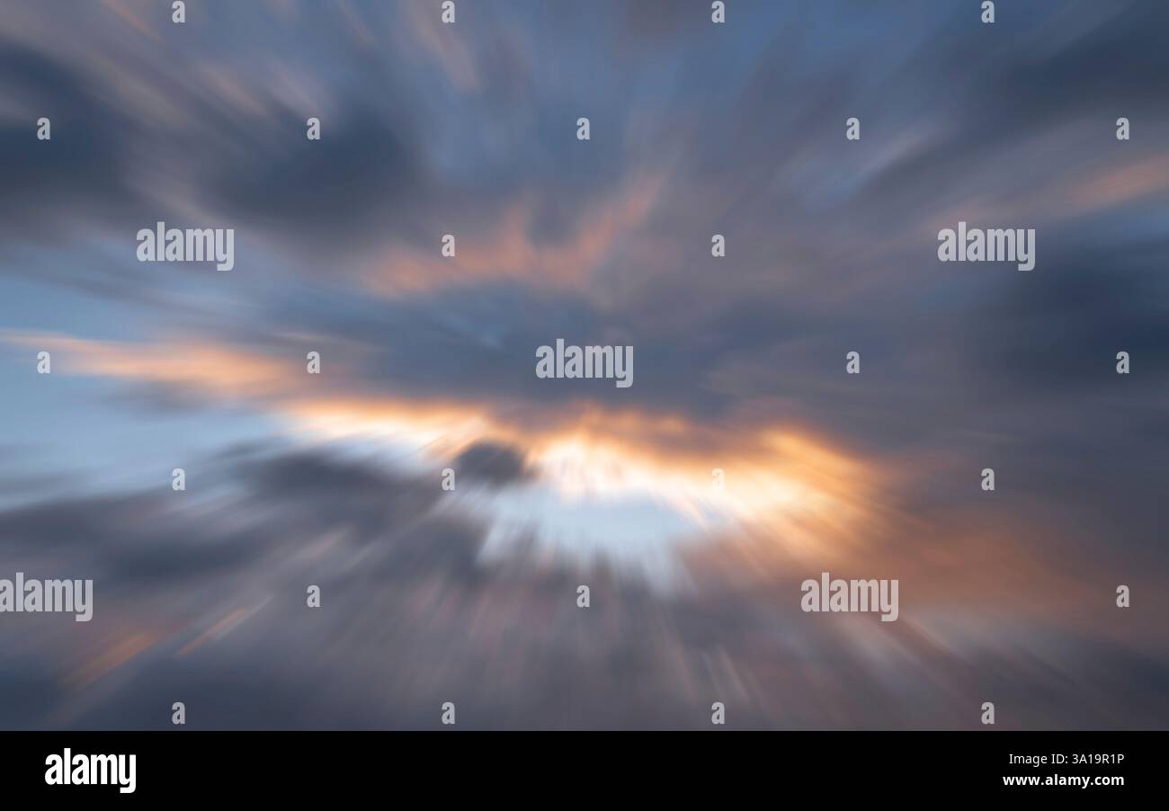 Evening sky with dramatic Stock Photo - Alamy