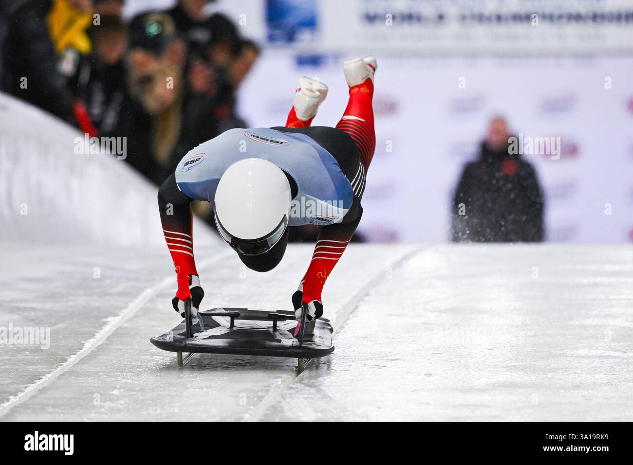 LAKE PLACID, NY, UNITED STATES - MARCH 07: Qinwei Lin (CHN) competes ...