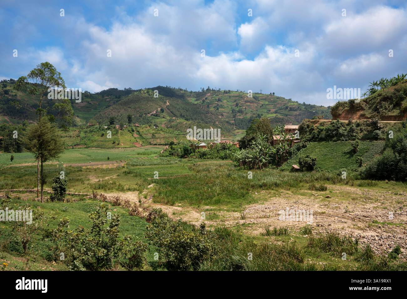 Panoramic image of rural landscape, Uganda Stock Photo - Alamy