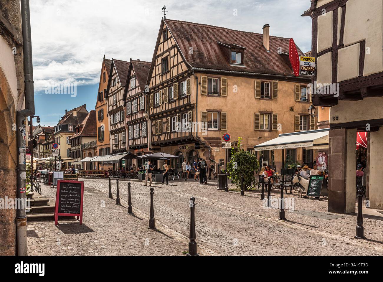Historic half-timbered houses in the Grand Rue in Little Venice (La ...