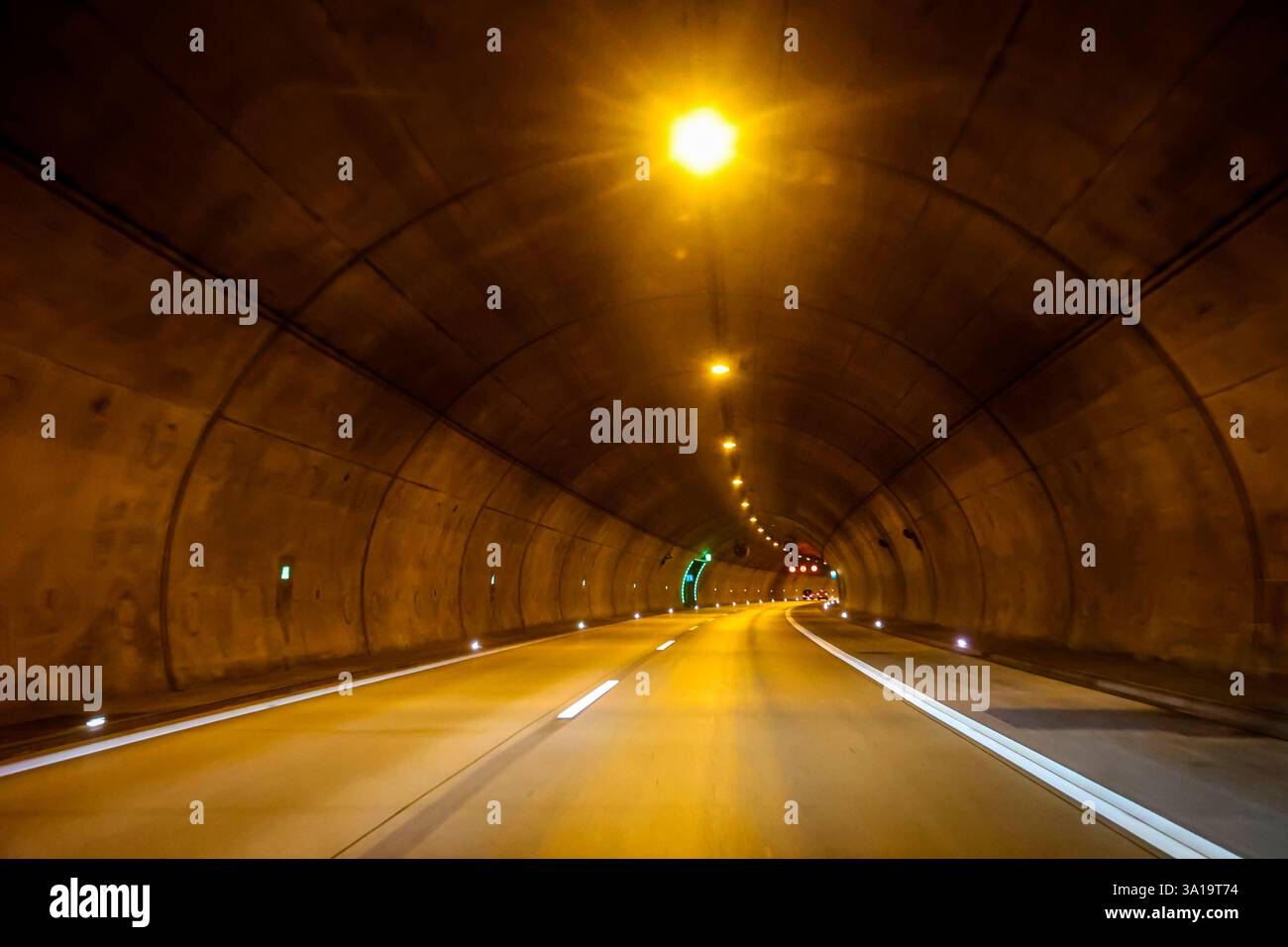 Road tunnel of a highway Stock Photo - Alamy