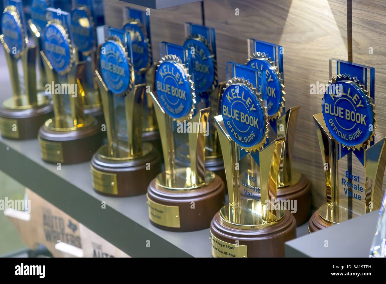Detroit, Michigan, USA - January 16, 2025: Kelly Blue book award ...