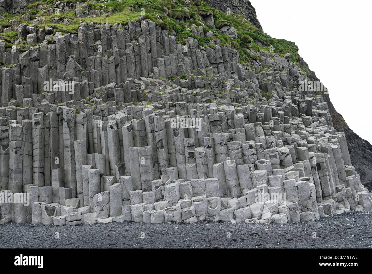 Columnar basalt on the south coast of Iceland Stock Photo - Alamy