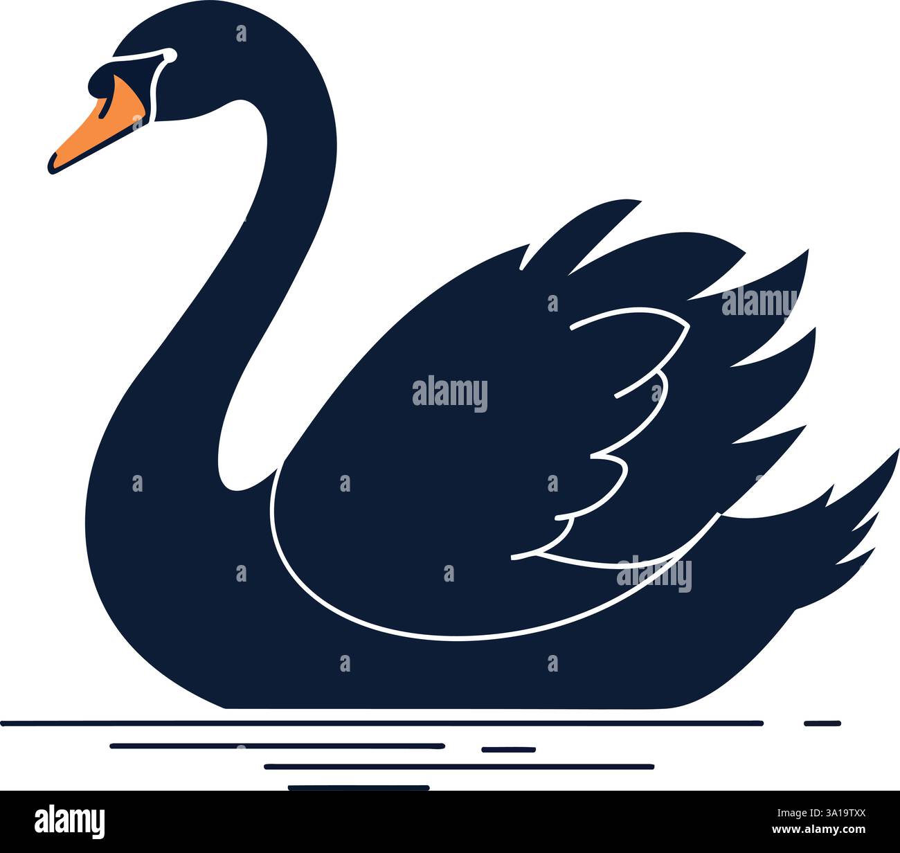 The swan transitions smoothly from a serene pose to a more dynamic ...