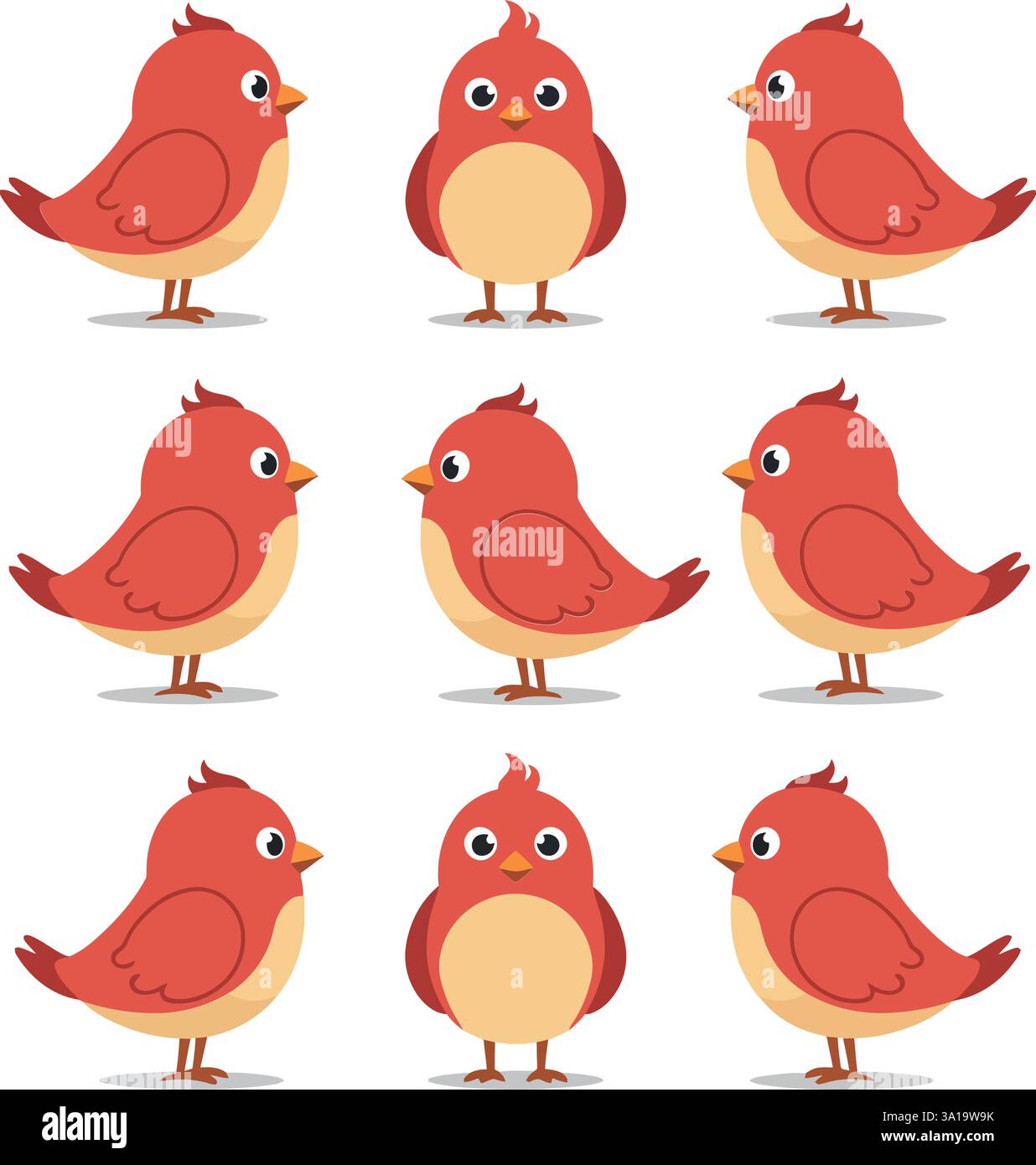 The first frame features a single bird, while the second introduces ...