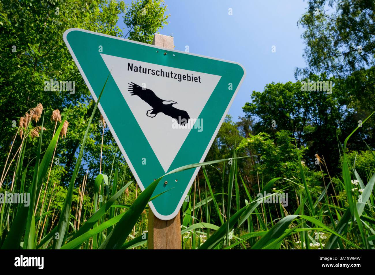 Nature reserve sign Stock Photo - Alamy